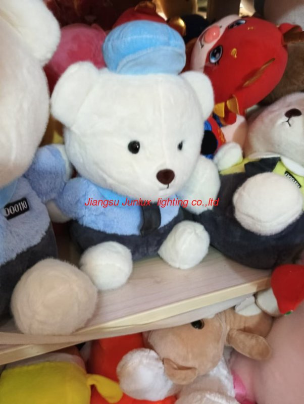 Plush toys stuffed animals bear with hat blue cloth holiday gifts cute cartoon toys