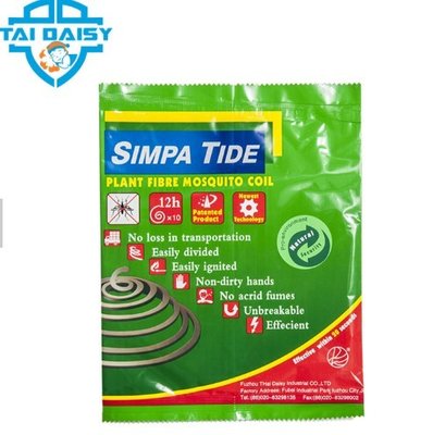 plant fiber mosquito killer paper coil 140mm 145mm