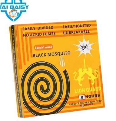 Long Lasting Mosquito Coil smokeless Sandalwood Lemon Scent  130mm, 145mm,160mm