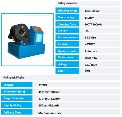 hydraulic hose crimping machine dx68 dx69/2017 hydraulic hose crimper/finn-power hose crimping machine