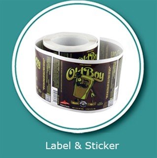 China Beverage label sticker customized printing and vinyl sticker printings supplier