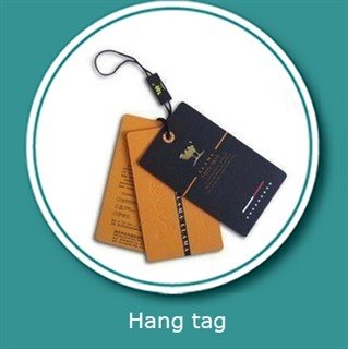 China Customized Logo Printing paper garment tags with hanging tablets supplier