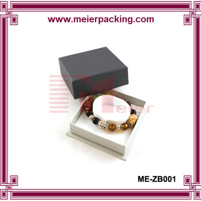 China Fancy custom made grey paper gold blister-varnishing bracelet packaging box with holder supplier