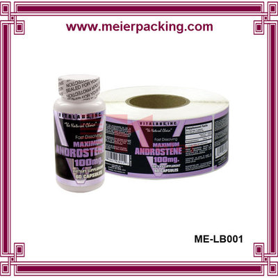China Paper,vinyl,PP,PVC,PET,PE,PP,BOPP printing medicine bottle label for promotion supplier