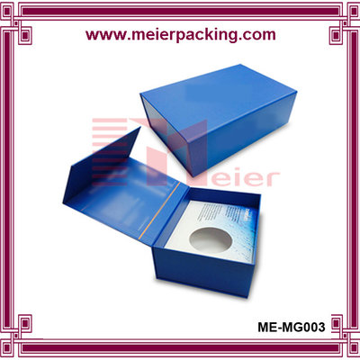 China Specialized Hi-Wall blue color coated paper gift box with magnetic closure supplier