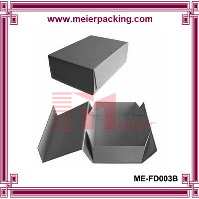 China Professional OEM custom grey folding paper box for Men's Leather Shoes supplier