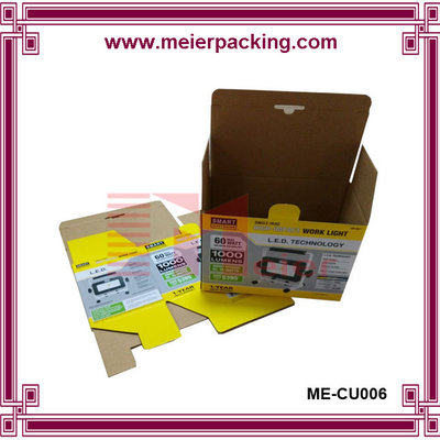 China China rectangular folding custom corrugated tuck end cardboard box for Electronic packing supplier