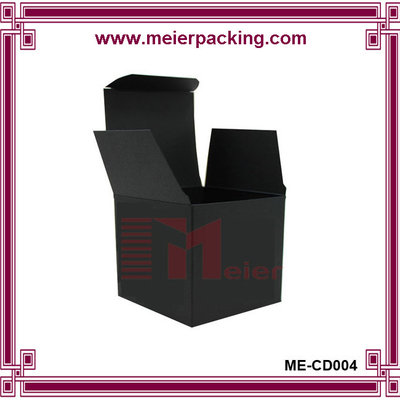 China New Style two tuck end black Printed foldable logo cosmetic paper box wholesale supplier