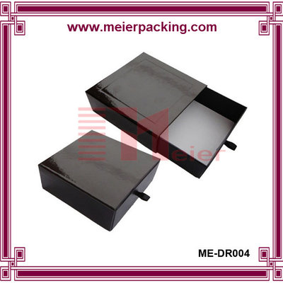 China Glossy black handmade new style rigid drawer gift box wholesale for Garment supplier