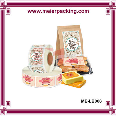 China Printing your design coated paper label adhesive cooked food sticker outside the packaging supplier