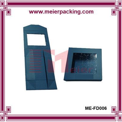 China Custom foldable art paper gift box china wholesale packaging box with clear window supplier