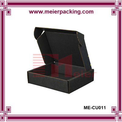 China Cheap custom printing matt black paper packaging corrugated box for mailing supplier