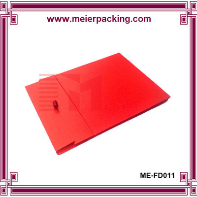 China manufacturer strong and rigid cardboard matte paper red color folding box with your own logo supplier