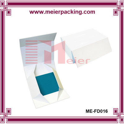 China White paper matte lamination flat packaging paper folding box wtih magent closure supplier