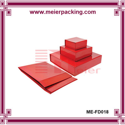 China customized handmade foldind paper packaging box with glossy lamination ME-FD018 supplier