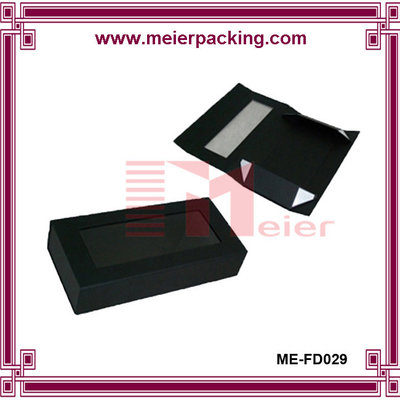China Top product recyclable black pop-up paper box folding design thin cardboard gift box with logo supplier