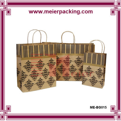 China Kraft paper bag,easy bags with twisted handle, Europe sytle cheapest carrier bag supplier
