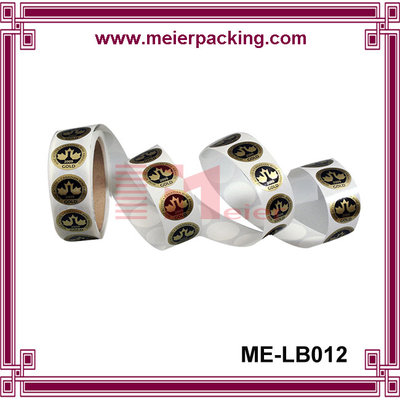 China Fast supplier custom logo round stickers for sale with roll packing supplier