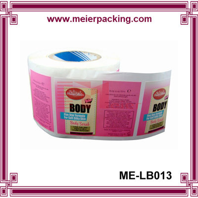 China China factory competitive price paper printing CMYK vinyl personalized adhesive customer roll label supplier
