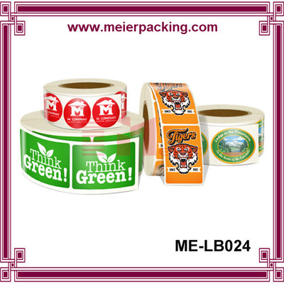 China Custom LOGO label vinyl sticker paper printing label with gloss lamination supplier