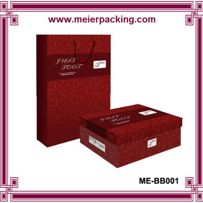 China New creative design of custom printed shoe box and bag set for shoe industry supplier