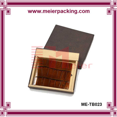 China wholesale cheap custom size printed rigid set-up cardboard paper box for genuine leather wallet supplier