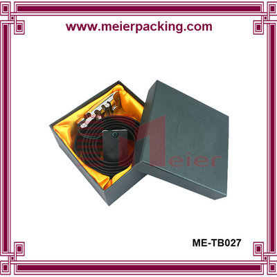 China Wholesale 2 Piece Cardboard Paper Set up Box for belt Gift Packaging With custom Design supplier