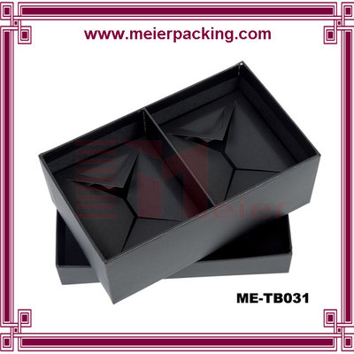 China Custom with lid Rigid Paper Set up Gift Packaging cup Box with 250g black card insert supplier