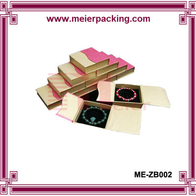 China FACTORY SUPPLIER CARDBOARD PAPER MAGNETIC JEWEL BOX WITH BLACK FOAM FOR BRACELET supplier