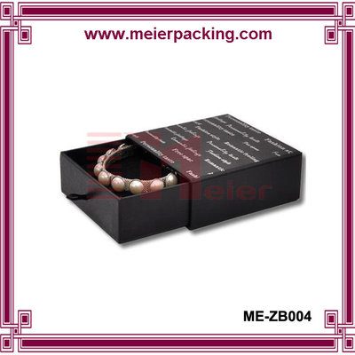 China Velvet Sponge Insert Paper Jewelry Box Special Paper printing Jewel Gift Box with drawer supplier