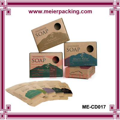 China Custom Design Printed kraft Cardboard Paper handmade soap Box For Packaging supplier