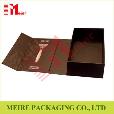 China Brown color printing shaving razor paper packaging box wholesale Razor paper box supplier