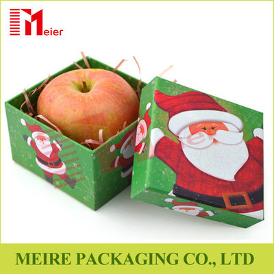 China Wholesale luxury two piece custom printed apple cardboard paper packaging box supplier