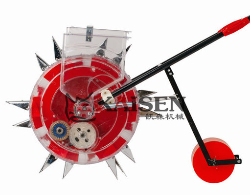 Double Barrel Hand Push Manual Corn/Beans Seeds and Fertlizer Seeder +86-18006107858