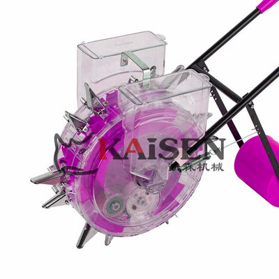 Double Barrel Hand Push Manual Corn/Beans Seeds and Fertlizer Seeder +86-18006107858