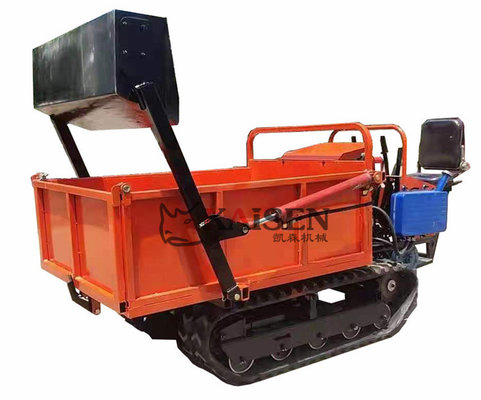 KS-1.5T All Terrain Crawler Carrier 1.5 Ton Small Truck Mini Loader Dumper For Oil Palm