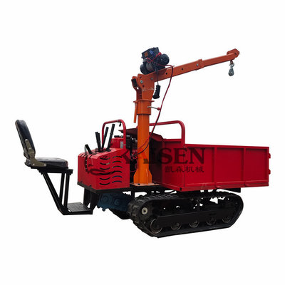 1.5T All Terrain Crawler Carrier 1.5 Ton Small Truck Mini Loader Dumper For Oil Palm