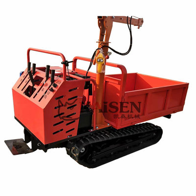 1.5T All Terrain Crawler Carrier 1.5 Ton Small Truck Mini Loader Dumper For Oil Palm