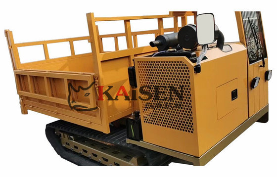 5 tons Rubber Track Crawler Carrier with ZK-23-01-CB Gearbox for Palm Oil Fruit Grabber