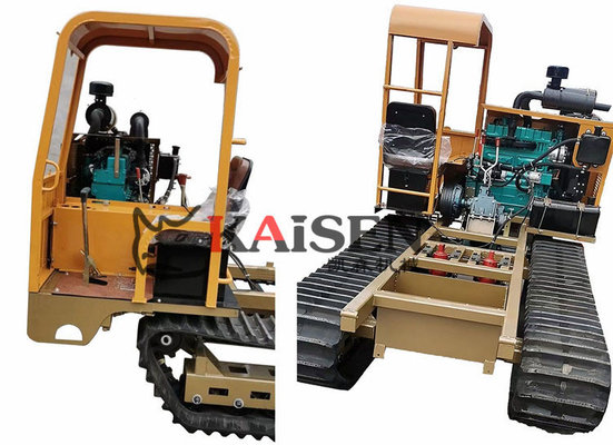 5 tons Rubber Track Crawler Carrier with ZK-23-01-CB Gearbox for Palm Oil Fruit Grabber