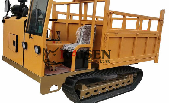 5 tons Rubber Track Crawler Carrier with ZK-23-01-CB Gearbox for Palm Oil Fruit Grabber