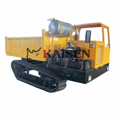 8 Tons Diesel Hydraulic Agriculture Rubber Crawler Transporter Farm Dumper Personal Tracked