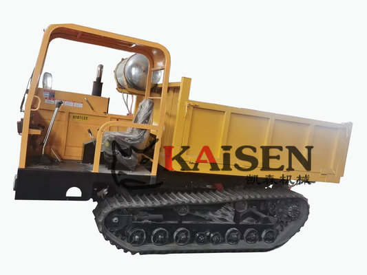 8 Tons Diesel Hydraulic Agriculture Rubber Crawler Transporter Farm Dumper Personal Tracked