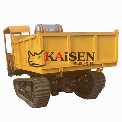 8 Tons Diesel Hydraulic Agriculture Rubber Crawler Transporter Farm Dumper Personal Tracked