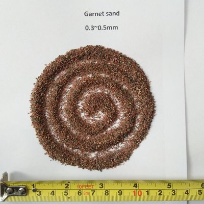 Garnet sand 0.3~0.5mm gritz for water treatment filtration filtered media filtration media