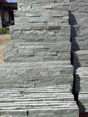 Natrual grey veneer cladding panel cultured stone stacked stone ledge stone glued wall panel flagestone with corner
