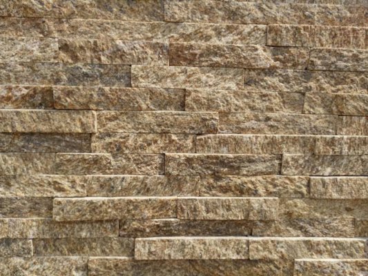 Beige yellow veneer cladding panel cultured stone stacked stone ledge stone glued wall panel flagestone with corner