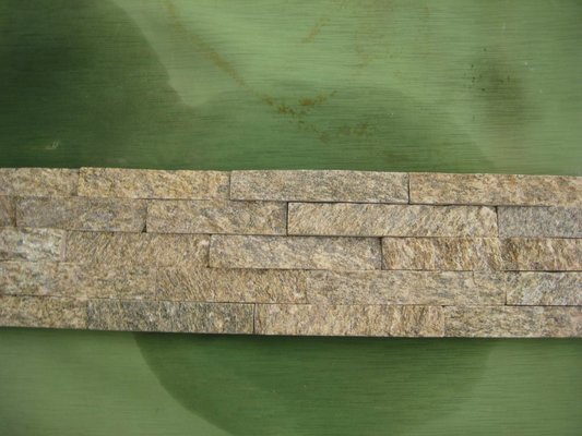 Beige yellow veneer cladding panel cultured stone stacked stone ledge stone glued wall panel flagestone with corner