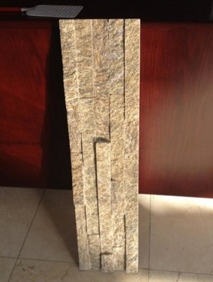 Beige yellow veneer cladding panel cultured stone stacked stone ledge stone glued wall panel flagestone with corner