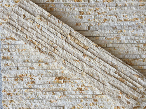 beige yellow veneer cladding flat panel cultured stone stacked stone ledge stone glued wall panel flagestone with corner